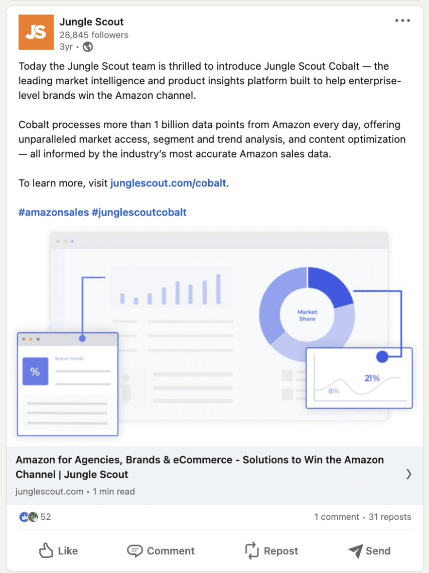 Jungle Scout Cobalt: Amazon insights and advertising for brands