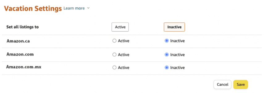 How to Use Amazon Seller Vacation Mode in 2024 - Jungle Scout