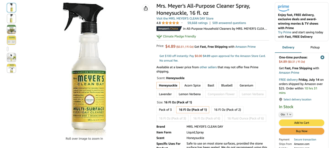 New data: Amazon trends for household cleaning products