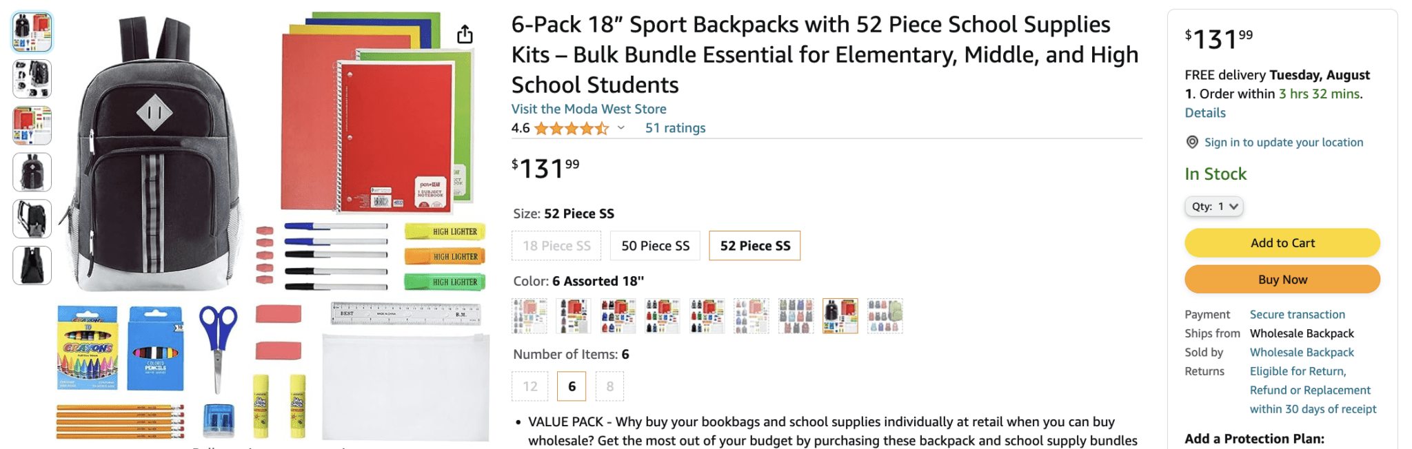 Back-to-school shopping trends on Amazon